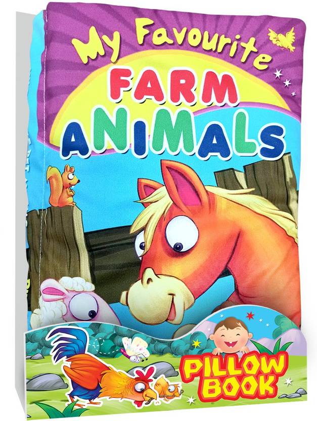 My Favourite Farm Animals Cloth Fabric Book For Book : Soft and Child ...