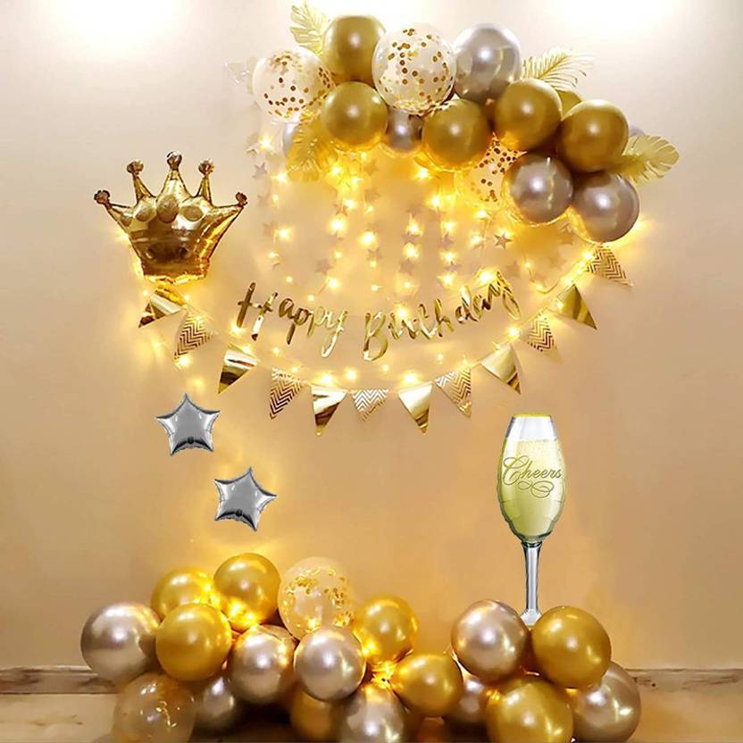 Balloon You Gold Birthday Decorations Kit Happy Birthday Balloons balloon-you-gold-birthday-decorations-kit-happy-birthday-balloons