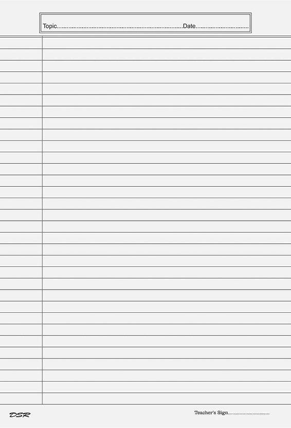 Flipkart.com | DSR Pack of 60 ruled Sheets 120 gsm A4 paper - A4 paper