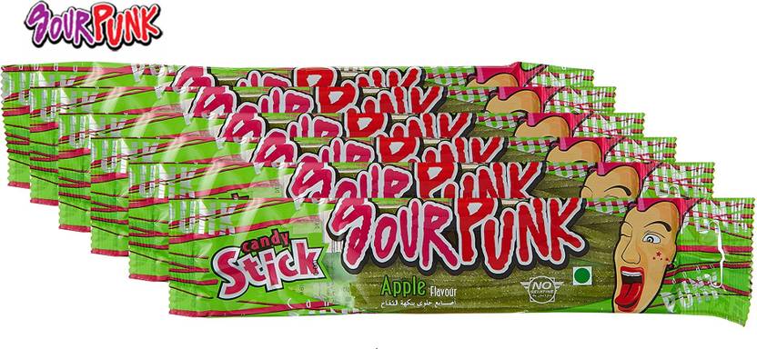 Sour Punk Candy Stick - Flavour - 40 g | Chewy Flavoured Candy (Pack of ...