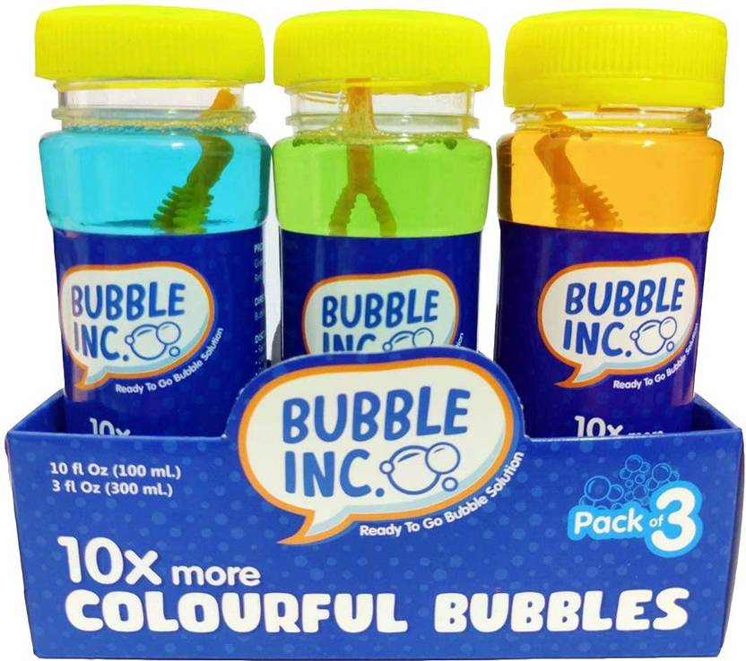 Magicwand Bubble Gun Refill Liquid (Set of 3 Bubble Bottles-118 ml Each ...