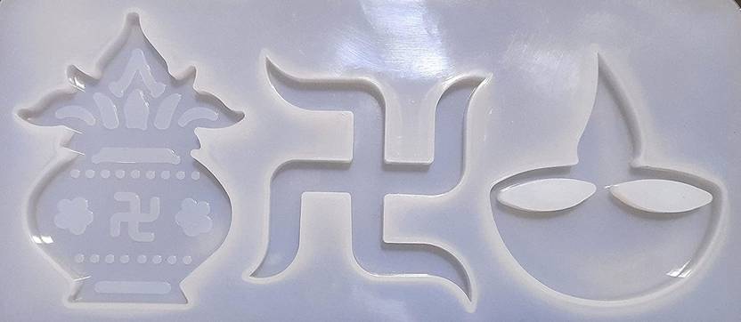 Flipkart.com | RakaEnterprises SWASTIK KALASH DIYA MOLD - DIY ART MOULDS