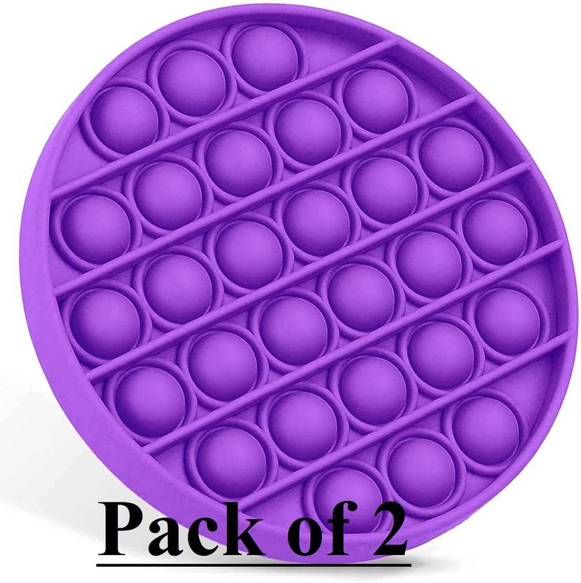 shopviashipping ( Pack Of 2 )Pop it Fidget Toy - Purple Popit Push pop ...