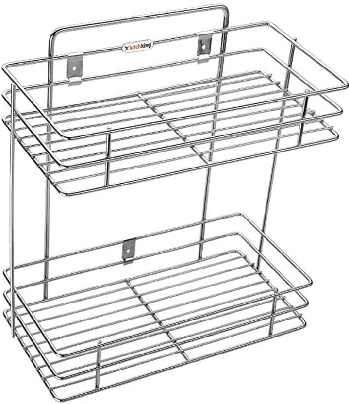 Bold and Wide Utensil Kitchen Rack Steel Stainless Steel Multipurpose ...