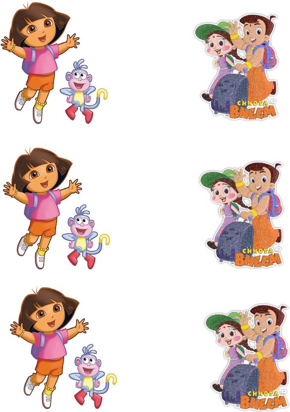 Magic of Gifts 50 cm Kid’s Favourite Cartoon Characters Wall Stickers ...
