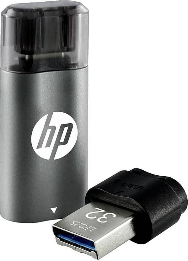 HP USB 3.2 32GB Type C OTG Flash Drive x5600c (Grey & Black) 32 GB Pen ...