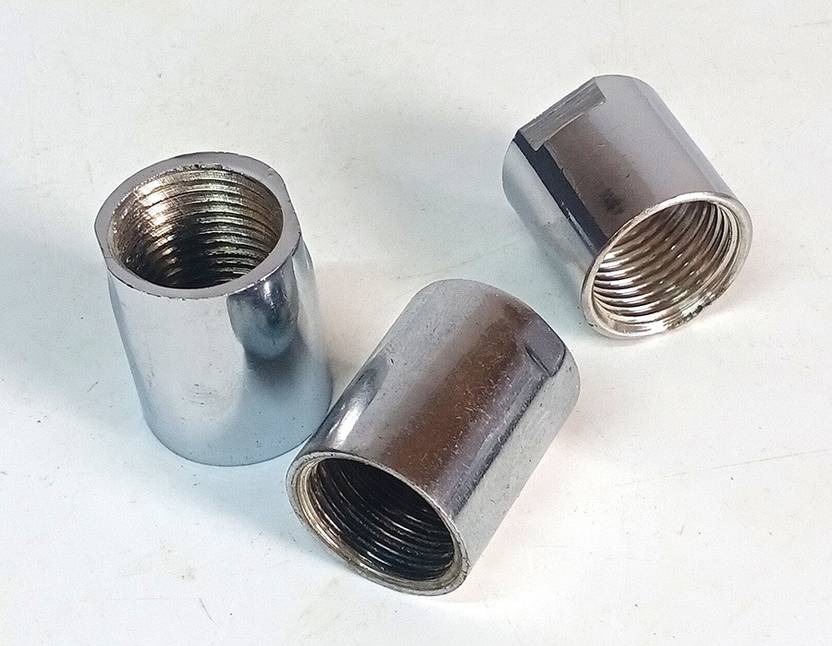 Hardware SS Threaded coupler (3 Pcs) 2-Way Coupling Pipe Joint Price in ...