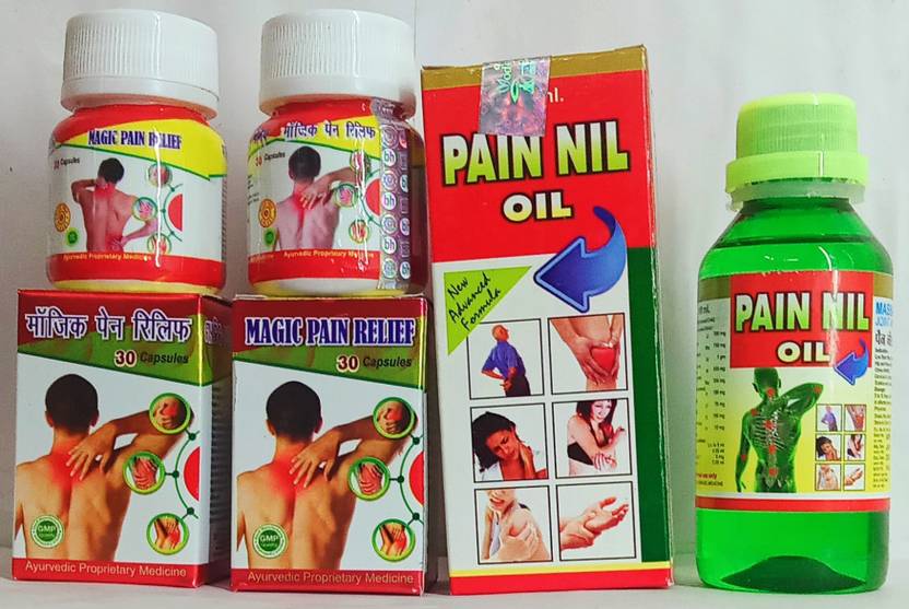 BENGAL HERBS MAGIC PAIN RELIEF CAPSULE & PAIN NIL OIL FOR JOINT PAIN ...
