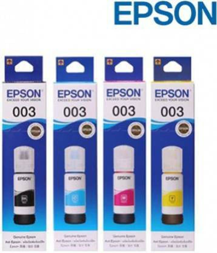 INT Epson EPSON L3110 / L3150 Black + Tri Color Combo Pack Ink Bottle ...