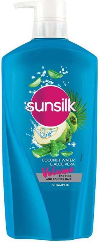 SUNSILK Coconut Water and Aloe Vera Volume Shampoo For Voluminous and ...