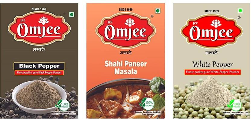 JEE OM JEE COMBO OF 500 GM BLACK PEPPER POWDER(KALI MIRCH POWDER),500GM ...