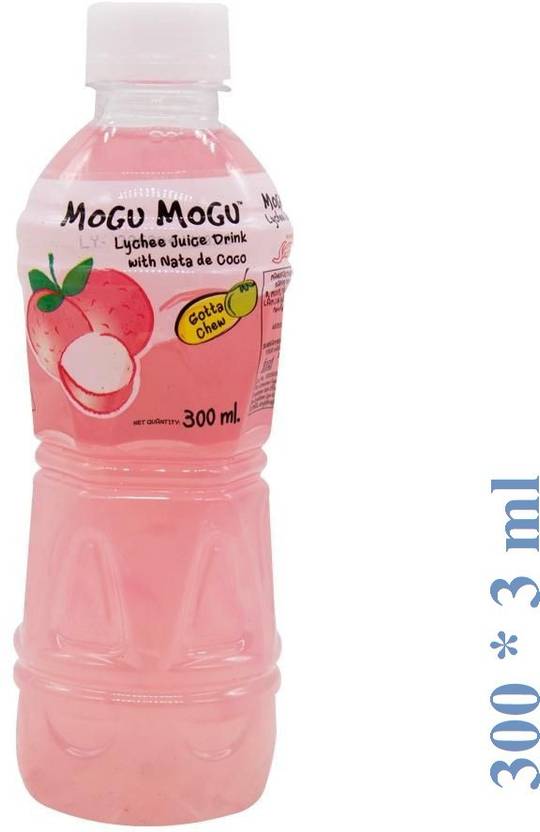 Mogu Mogu Lychee Juice Drink With Nata De Coco(Gotta Chew!) 300*3ml ...