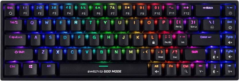 Cosmic Byte CB-GK-23 Artemis Per Key RGB Mechanical Blue Switch Wired ...