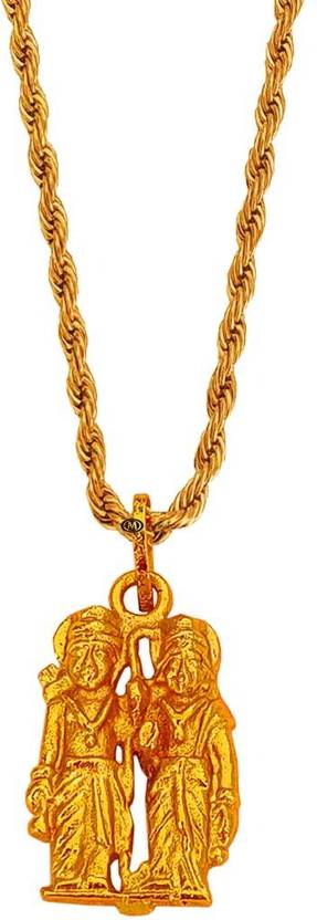 M Men Style Lord Ram Sita Religious Hindu God chain Locket Necklace ...