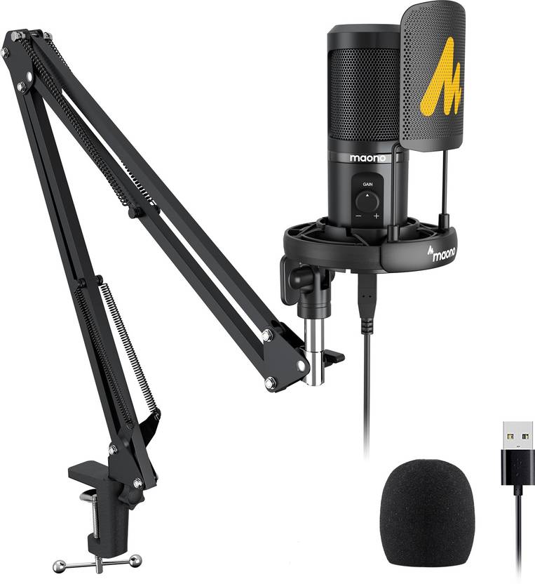 MAONO AU-PM461S Condenser PREMIUM Microphone With Sturdy Scissor Arm ...