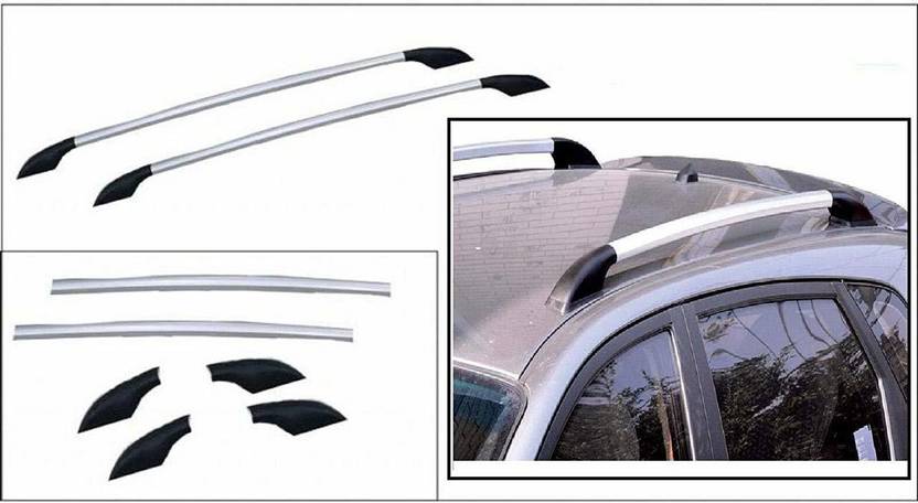 Shopone Drill free Roof Rails UNIVERSAL CAR ROOF RAIL SILVER Car ...