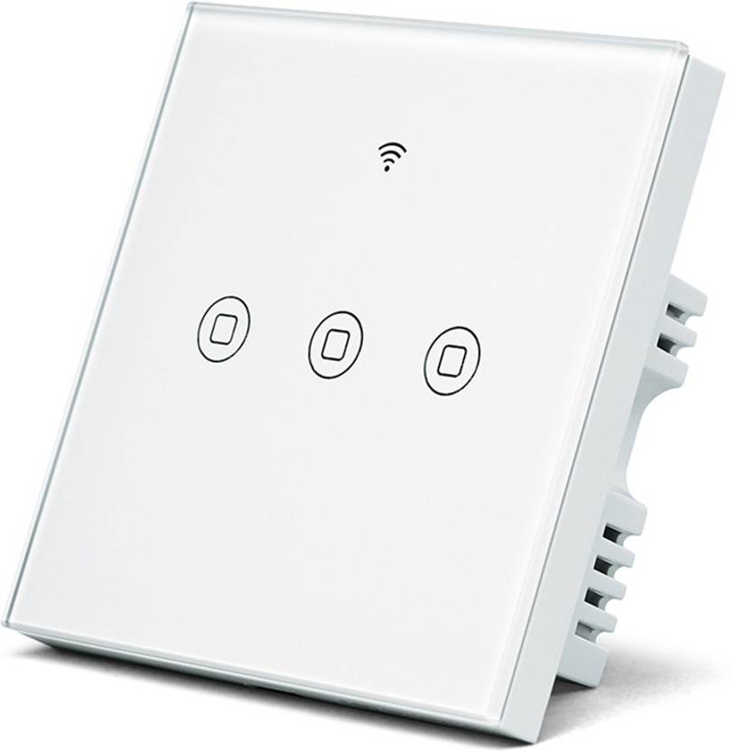 TATA POWER EZ HOME Wifi Smart Touch Panel Switch, 3 Channel, Alexa ...