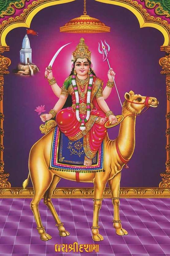 Goddess Dasha Maa Momai Maa Religious Waterproof Vinyl Sticker Poster ...