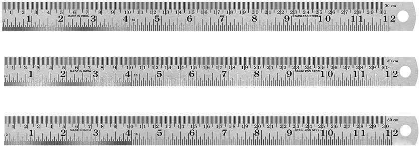 Flipkart.com | Qatalitic Stainless Steel Scale/Ruler 1 Foot (30 cm / 12 ...