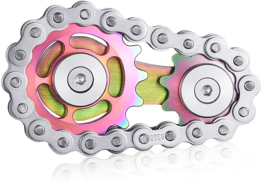 NH WORLD Sprockets Chain Fidget Toys Metal Sensory Bike Chain with 2 ...