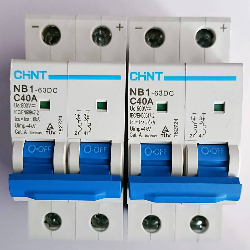 Chint DC MINIATURE CIRCUIT BREAKER 500V 40A - 02 MCB Price in India ...