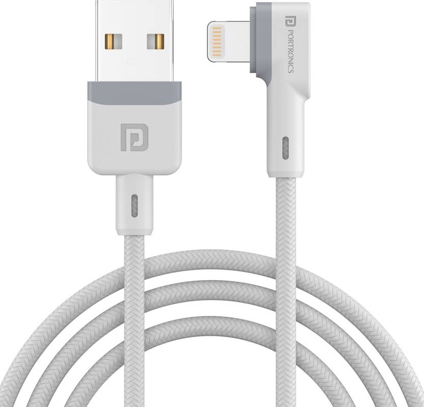 Portronics Lightning Cable 3 A 1.2 m Konnect L - Portronics : Flipkart.com