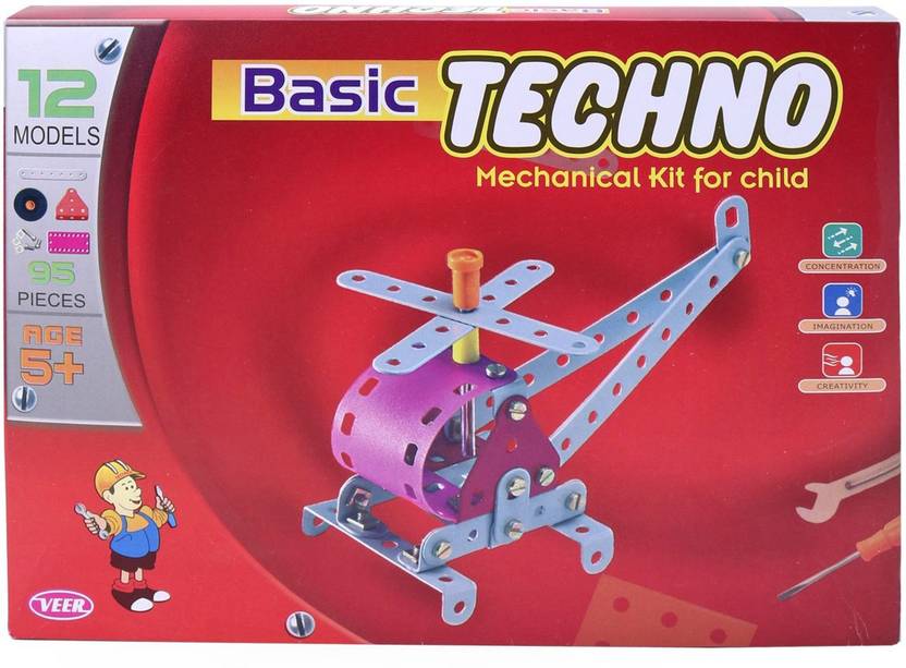 Olympia GAMES AND TOYS Basic Techno Mechanical Engineering Educational Toy Kit Constructive ...