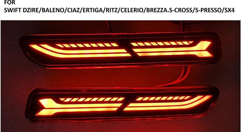 PECUNIA car rear bumper reflector/drl/DRL/day time running light/led ...