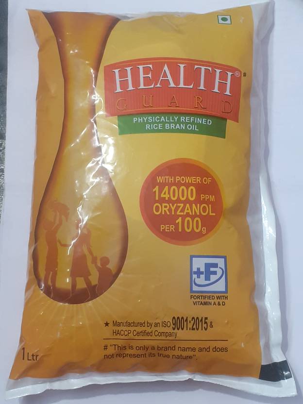 RCM HEALTH GUARD PHYSICALLY REFINED Rice Bran Oil Pouch Price in India ...