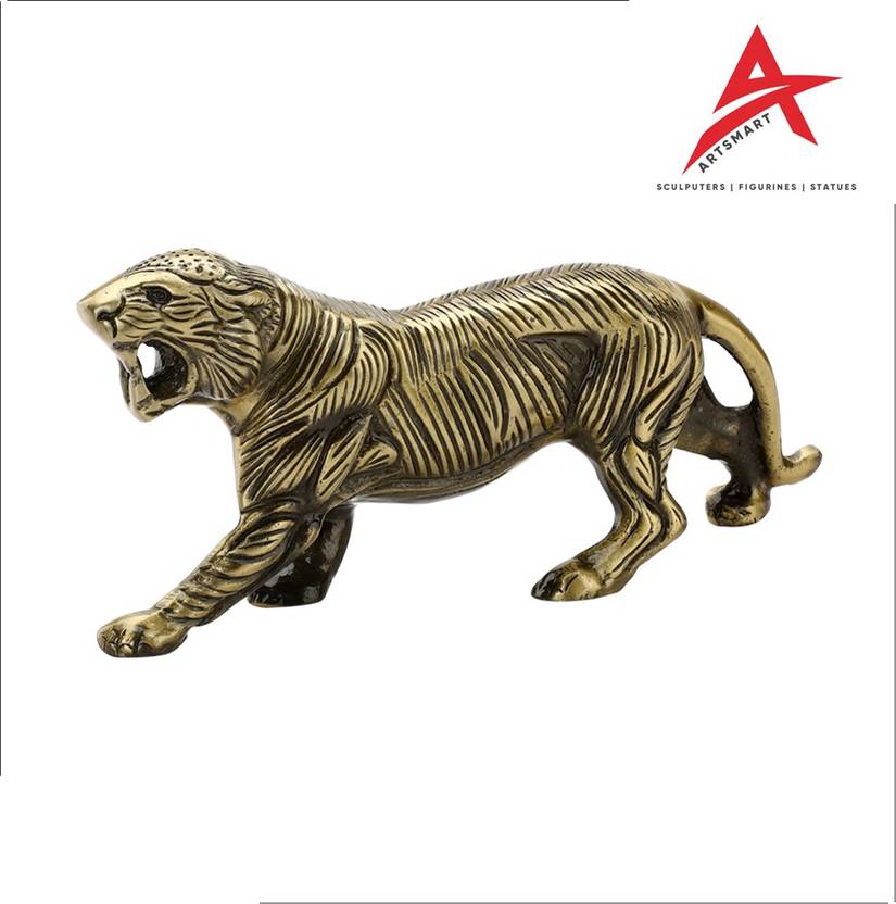 ArtSmart Metal Tiger Statue Decorative Idols For Home Decor Office ...
