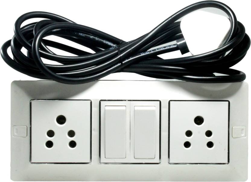 JELECTRICALS 2 Socket and 2 Switch Modular Extension Board 2 Socket ...