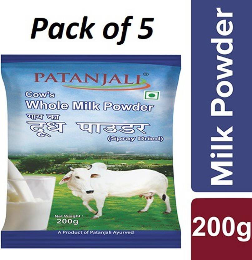 PATANJALI COWS WHOLE MILK POWDER 200g (PACK OF 5) Milk Powder Price in ...