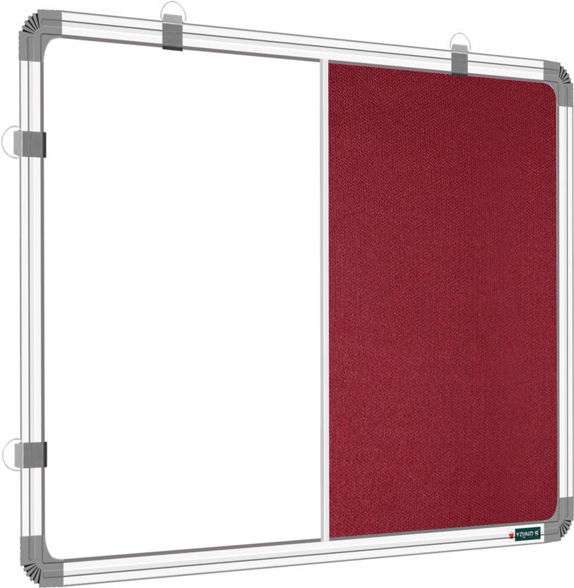 YAJNAS 2X3 Feet Premium Combination Board (Non-Magnetic Whiteboard With ... YAJNAS 2X3 Feet Premium Combination Board (Non-Magnetic Whiteboard With ...