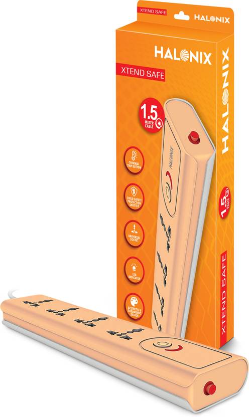 HALONIX XTEND SAFE THERMAL TRIP 4 Socket Extension Boards Price in ...