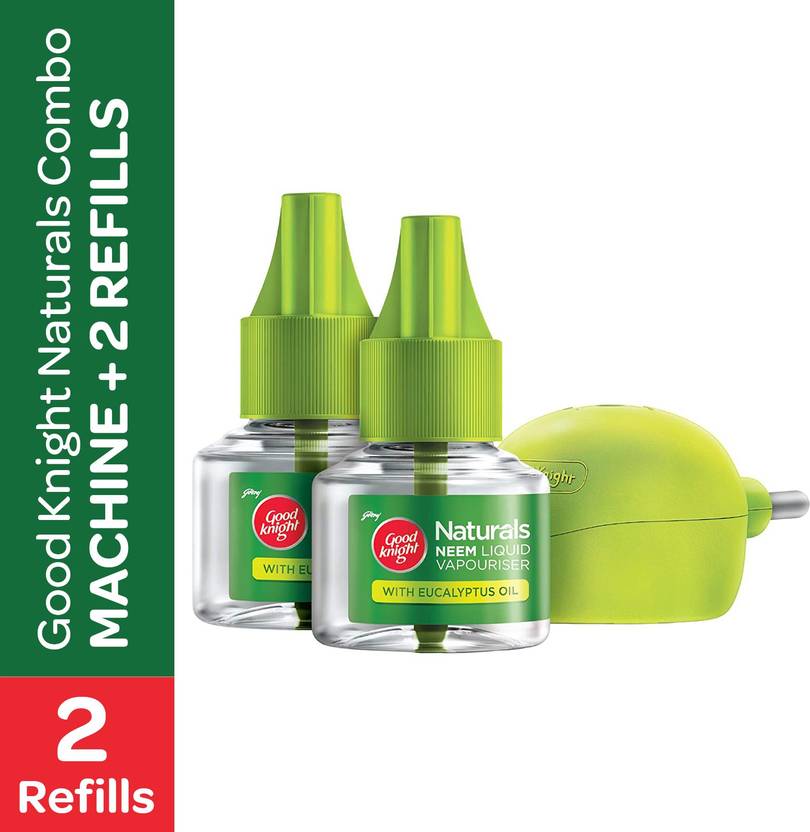 Good Knight Naturals Neem Machine + 2 Refills Liquid Mosquito Vaporiser ...