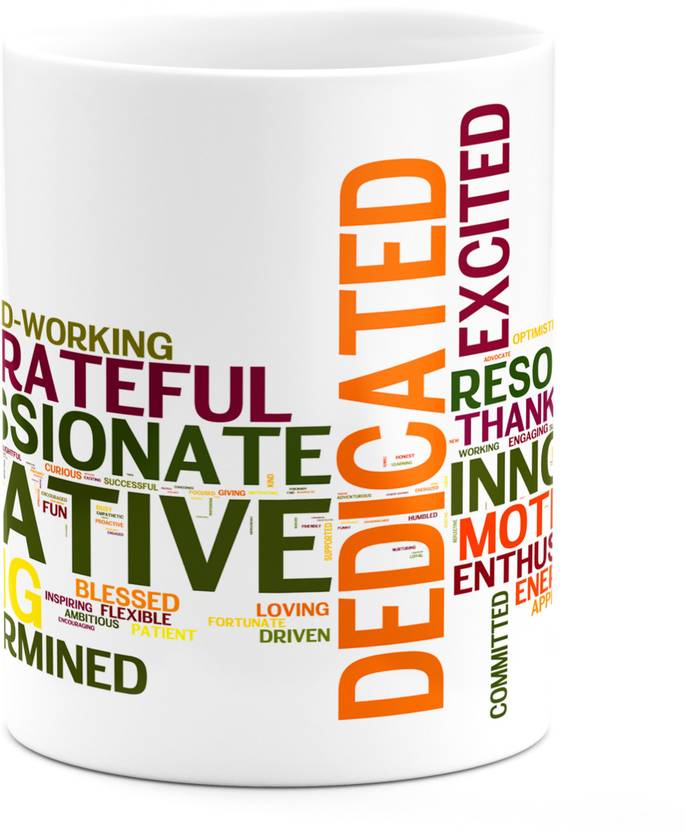 Artage Motivational Inspirational Dedicated Word Cloud Typography ...