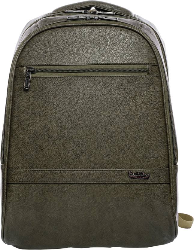 GOLDLINE Stylish 30L Leather Backpack for Office, School, College ...