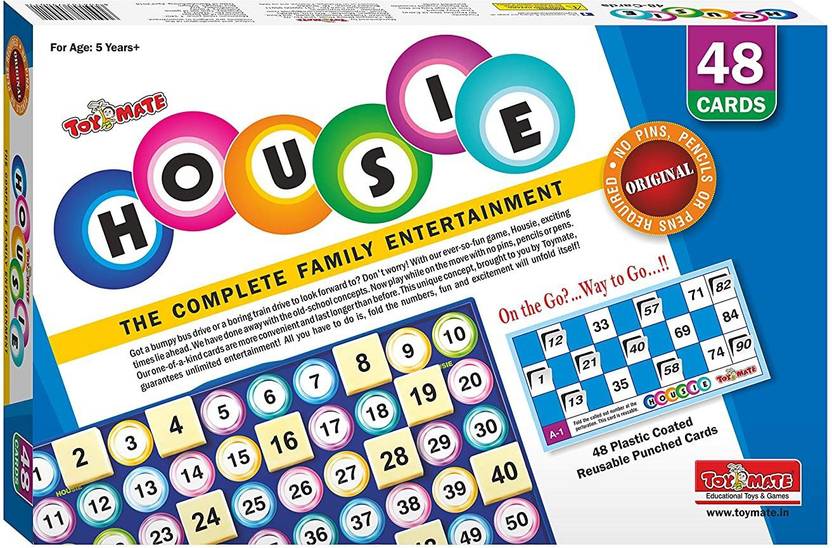 homenity HOUSIE-48 Reusable Cards Family Game Party & Fun Games Board ...