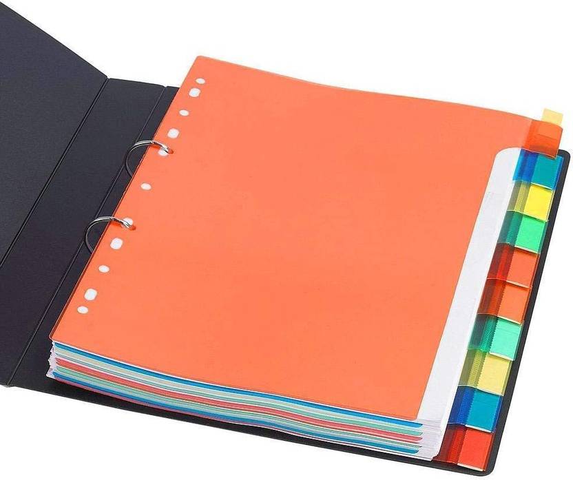 YourStationeryHouse A4 Binder Index Separator/Divider (10 Insertable tab Sheets) - Separators ...