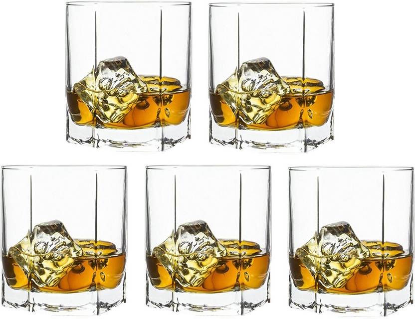 1st Time (Pack of 5) Transparent Water Glass, Set Of 5, 150 ML Glass ...