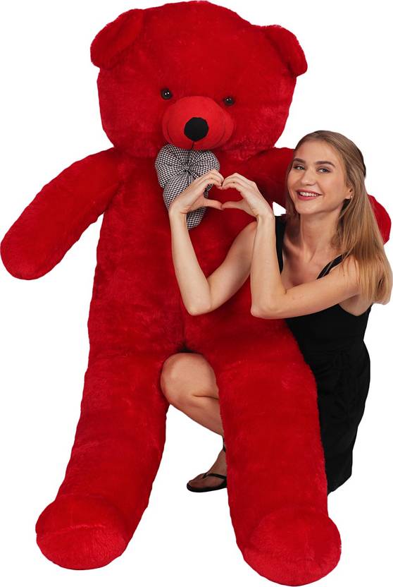TeddyWala Red Big Real Size 10 Feet Fluffy Jumbo Size Teddy Bear - 290 ...