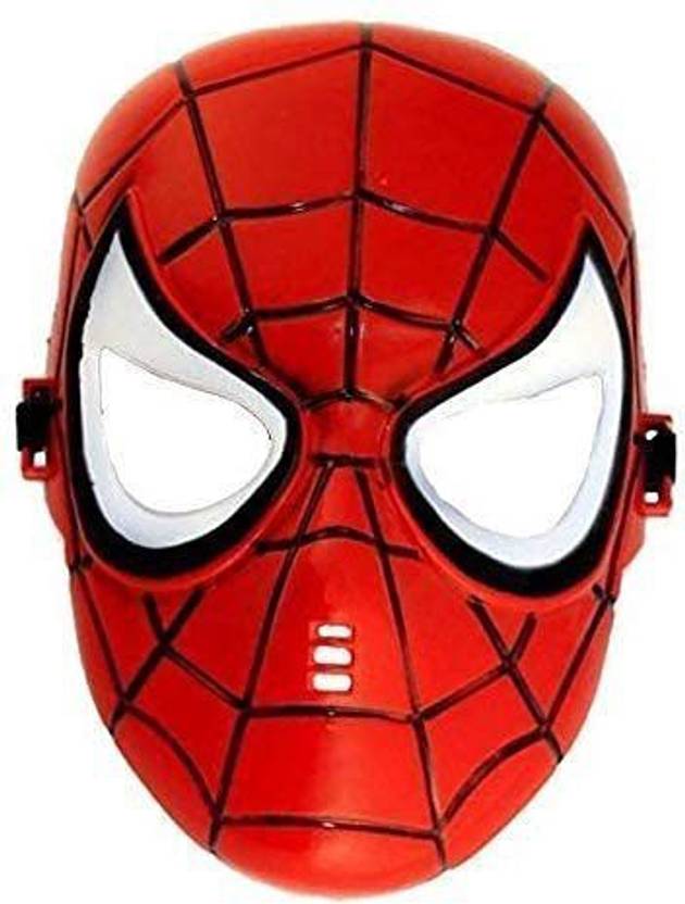 LITTLEMORE Cartoon Plastic Mask for Kids- Superhero Birthday Party ...