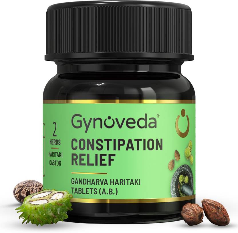 Gynoveda Constipation Fast Relief Ayurvedic Tablets with Haritaki ...