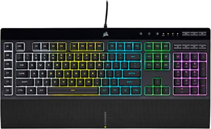 Corsair K55 PRO RGB Wired USB Standard Gaming Keyboard Compatible with ...