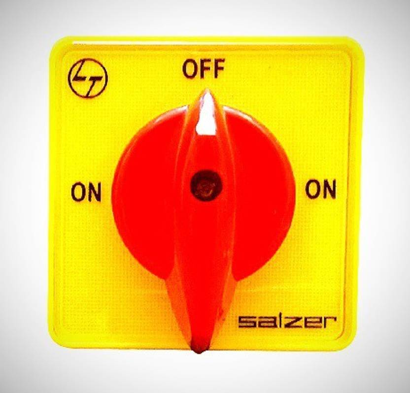 Salzer (L&T) Cam Operated Rotary Switch S32 B13 32Amps 3 Pole ON - OFF ...