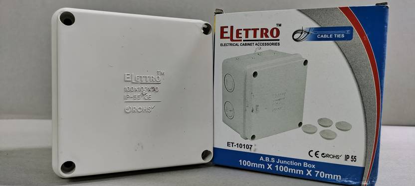 elettro 100MM*100MM*70MM Waterproof PVC Square Junction Box for CCTV ...