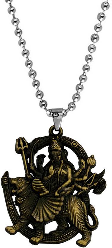 M Men Style M Men Style Religious Lord Om Sherawali Mata Durga Bronze ...
