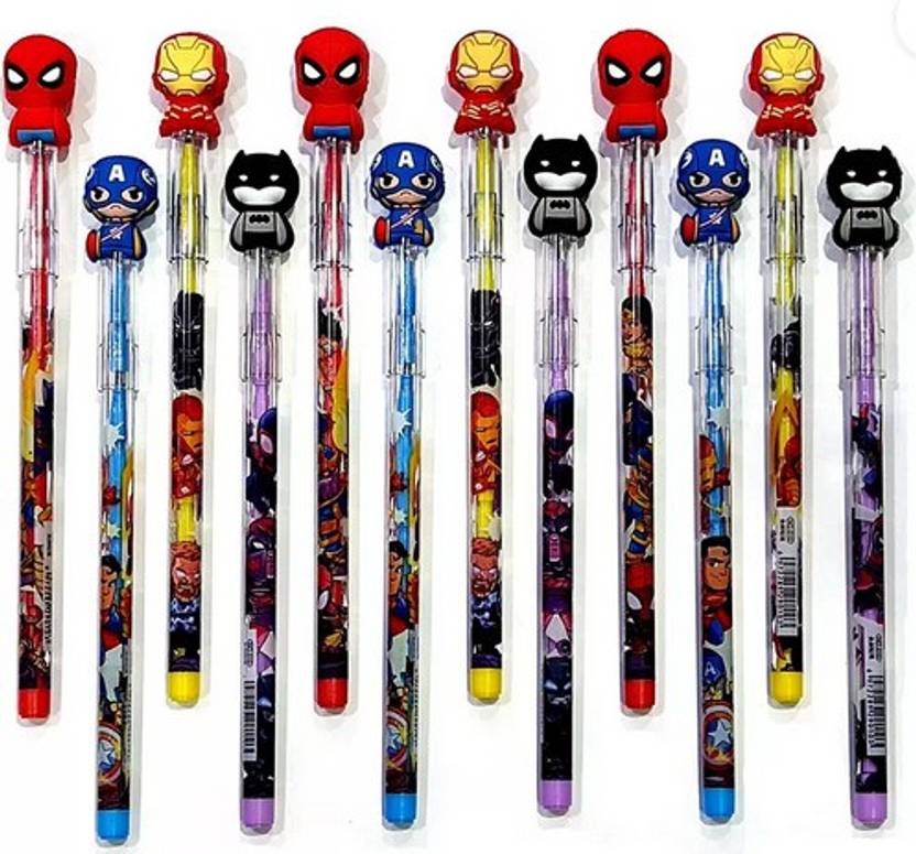 Flipkart.com | Rockjon Avengers Pencil Spiderman Captain America Iron ...