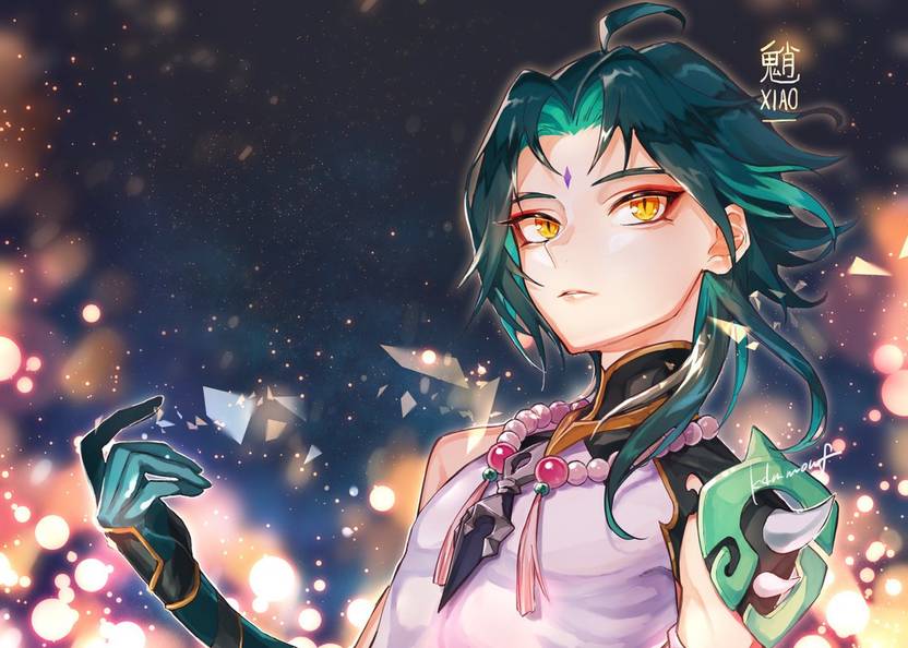 Genshin Impact Xiao Lumine Liyue And Paimon Video Game Matte Finish ...