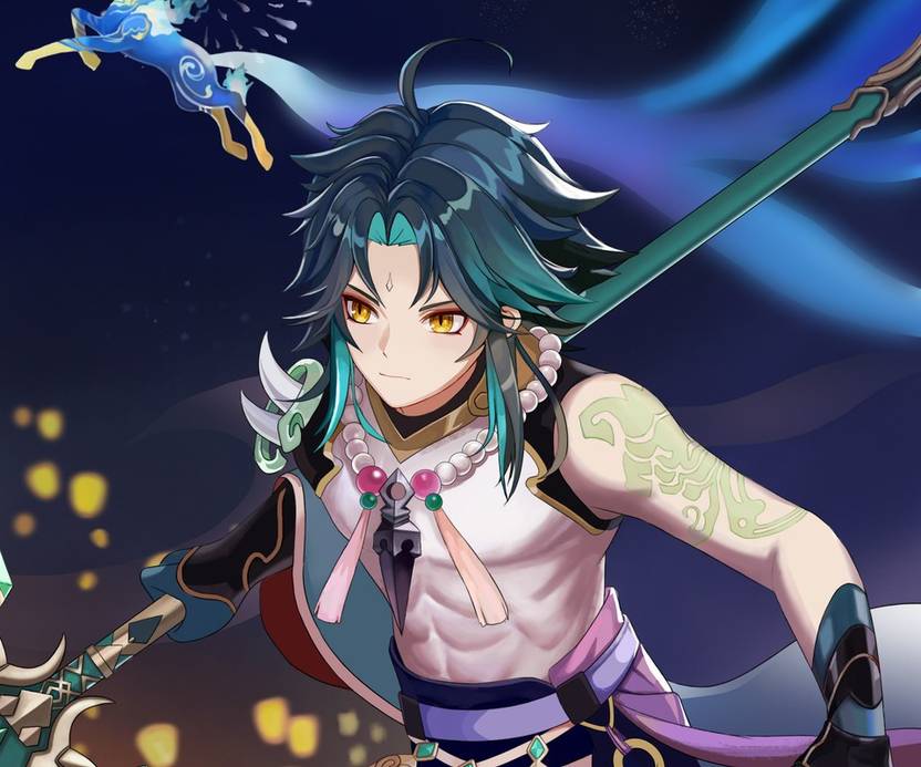 Genshin Impact Xiao Lumine Liyue And Paimon Video Game Matte Finish ...